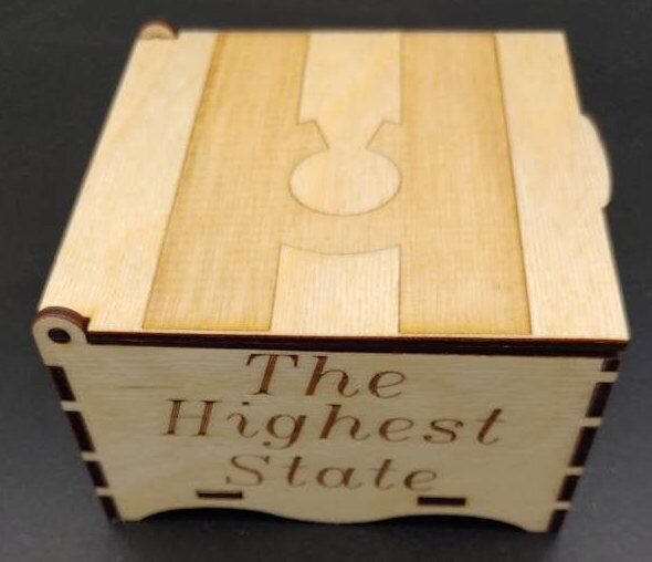 State Slogan Boxes Laser Cut and Engraved on Wood | Etsy