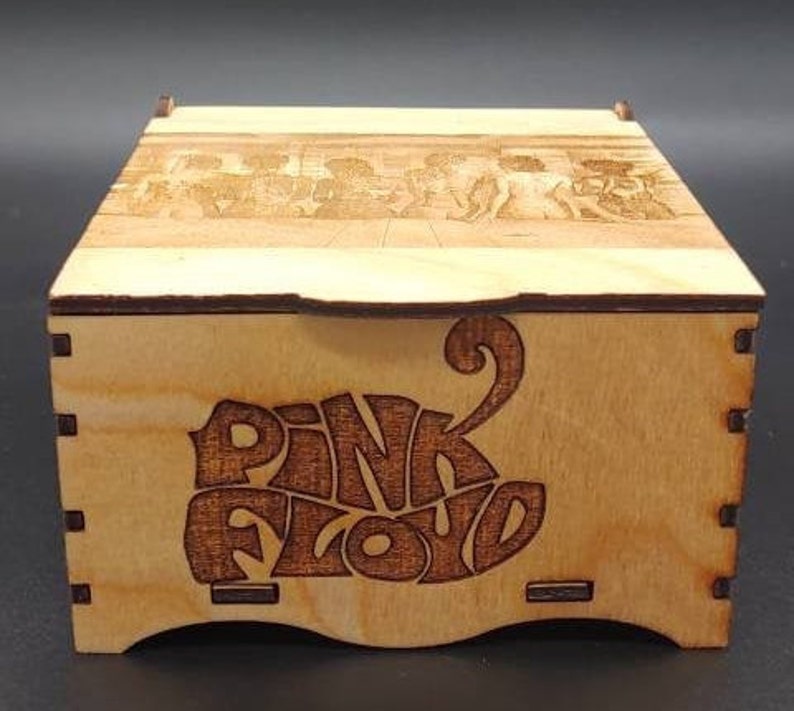 Pink Floyd Themed Stash Boxes Laser Cut and Engraved on Wood | Etsy