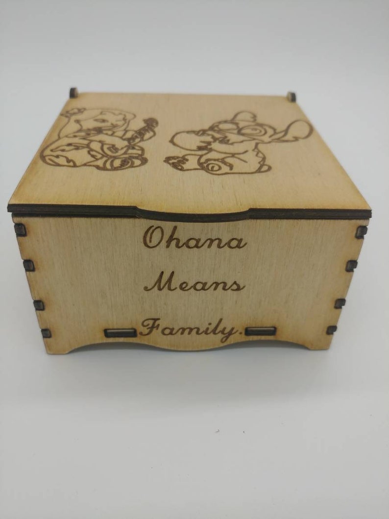 Lilo & Stitch Themed Boxes Laser Cut and Engraved on Wood - Etsy UK