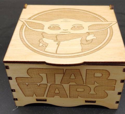 Star Wars Themed Boxes Laser Cut and Engraved on Wood - Etsy Ireland