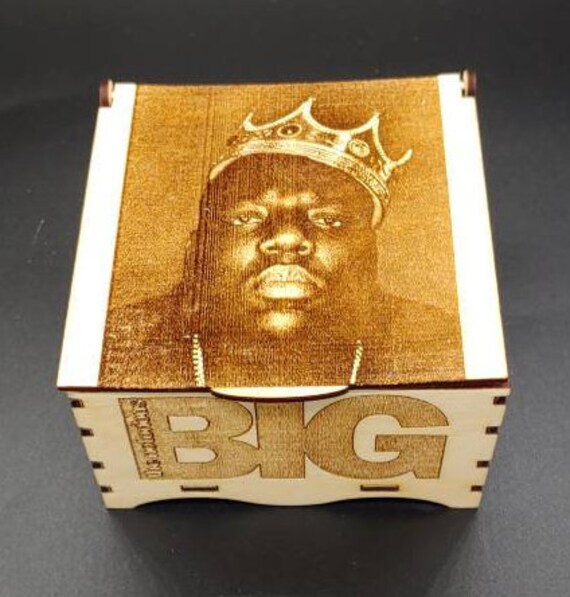 Laser Cut and Engraved on Wood The Notorious BIG Themed Stash Boxes ...