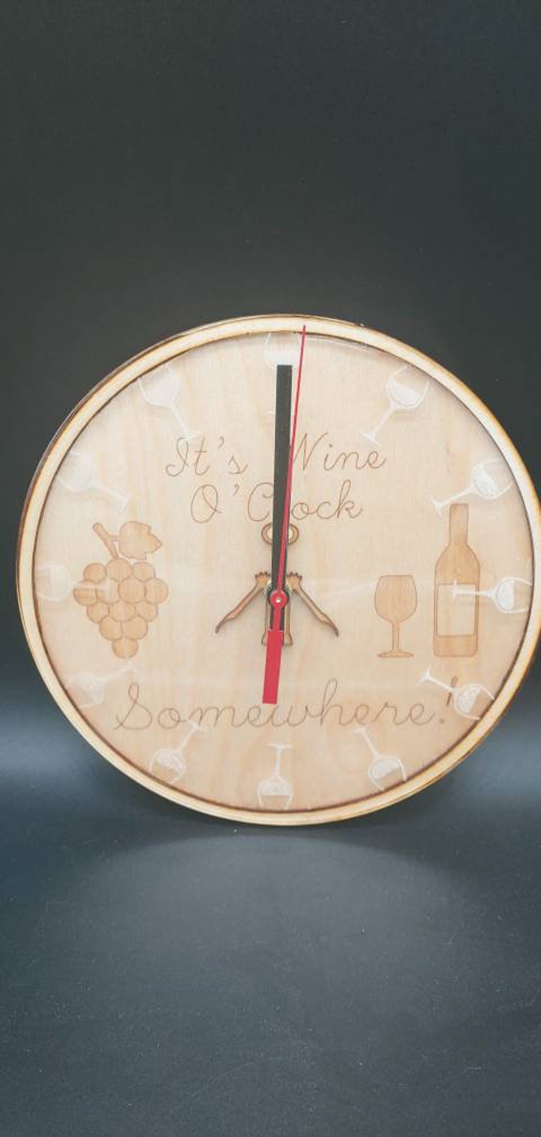 Wine Lover's 3d Shadow Box Clocks Laser Cut and Engraved - Etsy