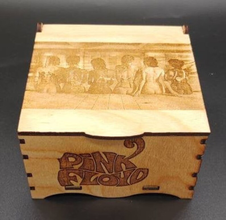Pink Floyd Themed Stash Boxes Laser Cut and Engraved on Wood | Etsy
