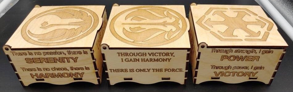 Star Wars Themed Boxes Laser Cut and Engraved on Wood - Etsy Ireland