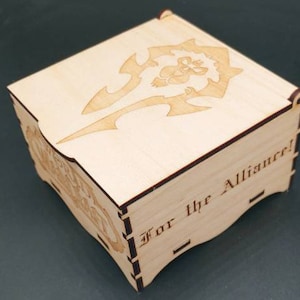 World of Warcraft Themed Boxes, Laser Cut and Engraved on Wood - Etsy