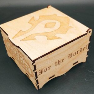 World of Warcraft Themed Boxes, Laser Cut and Engraved on Wood - Etsy