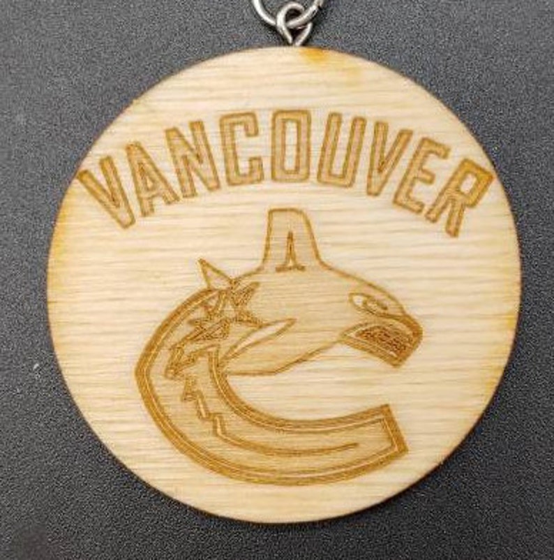 NHL Pacific Division Team Logo Keychains Laser Cut and | Etsy