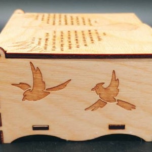 Cardinal Themed Memorial Boxes, Laser Cut and Engraved on Wood - Etsy