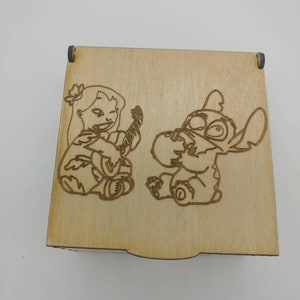 Lilo & Stitch Themed Boxes, Laser Cut and Engraved on Wood - Etsy