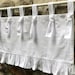Cottage Valance Natural Beige or White Cotton Country French Curtain ...