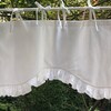 Monogrammed French Country Style Valance Lined Custom Size Scalloped ...