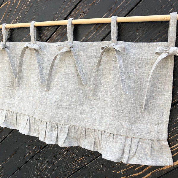 Linen Valance - Etsy