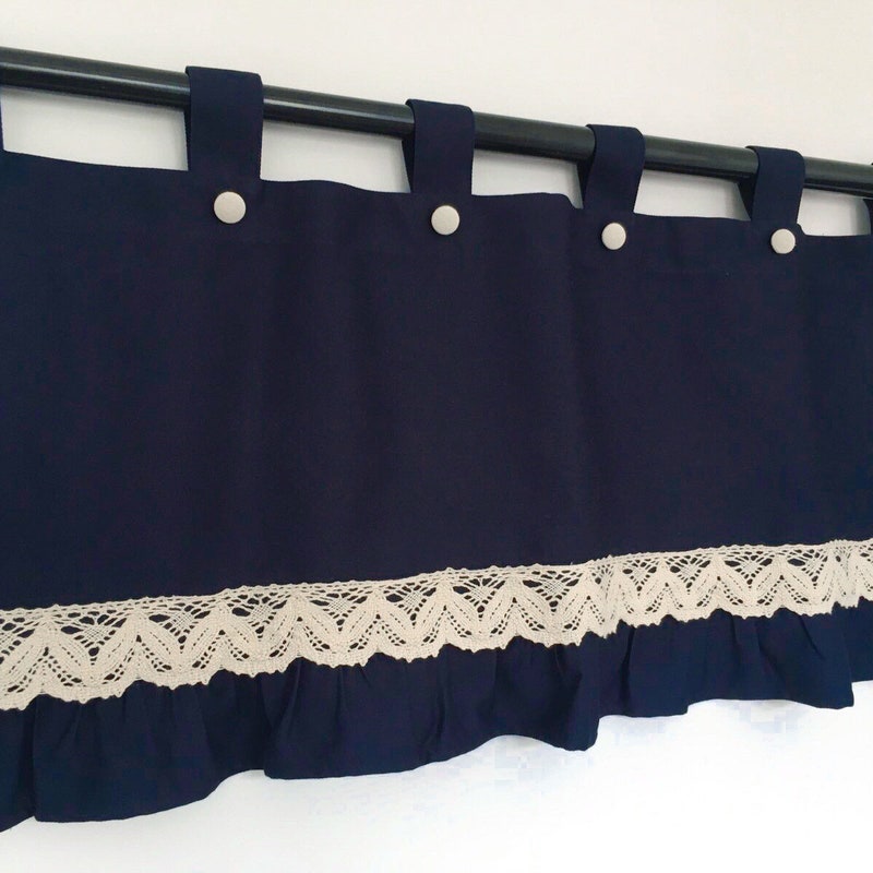 Navy Blue Valance - Etsy