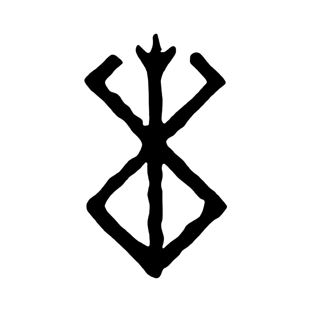 Berserker Bind Rune Vinyl Sticker - Etsy