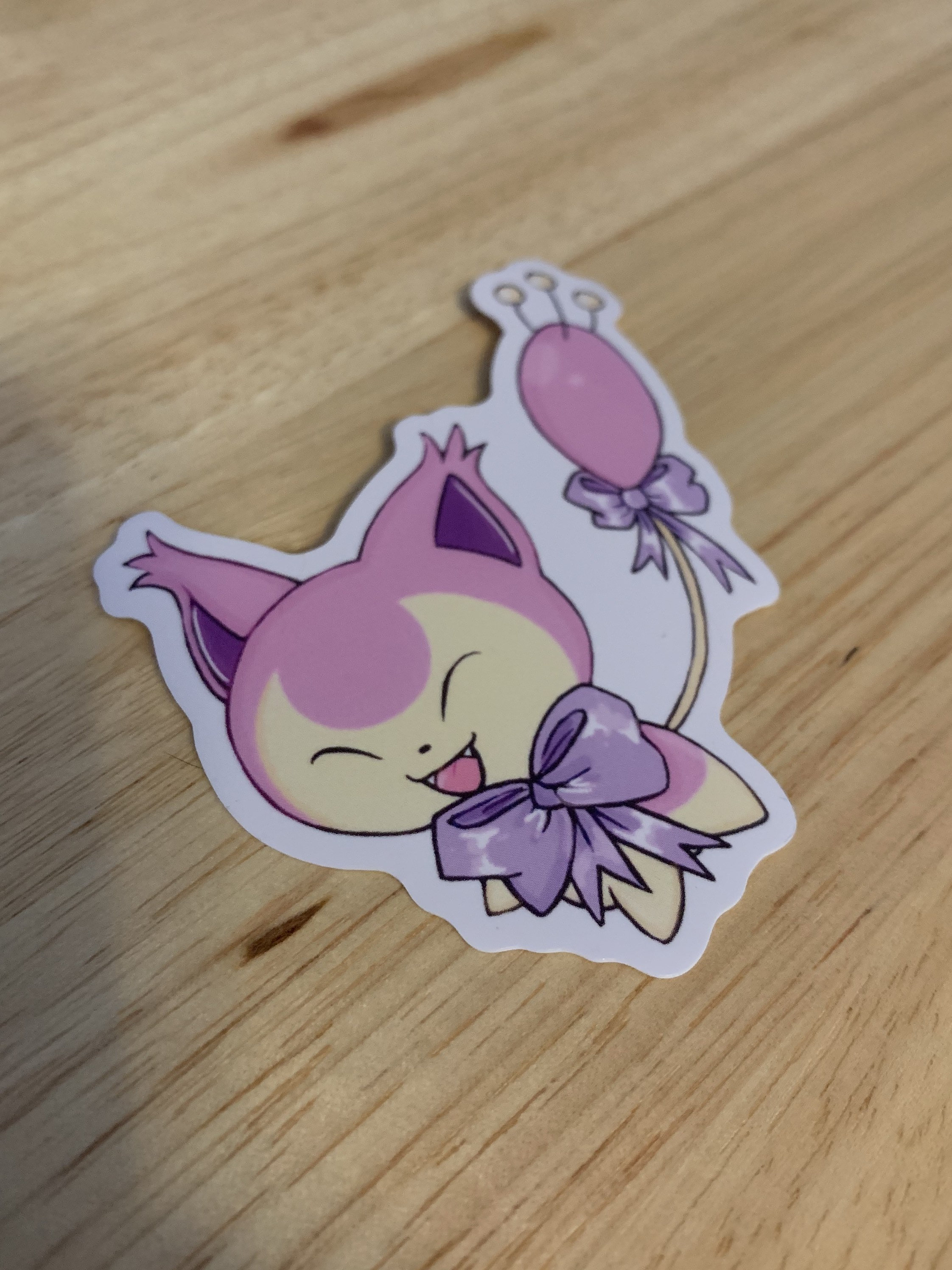 Vinyl Pokémon Skitty Kawaii Cute Sticker - Etsy