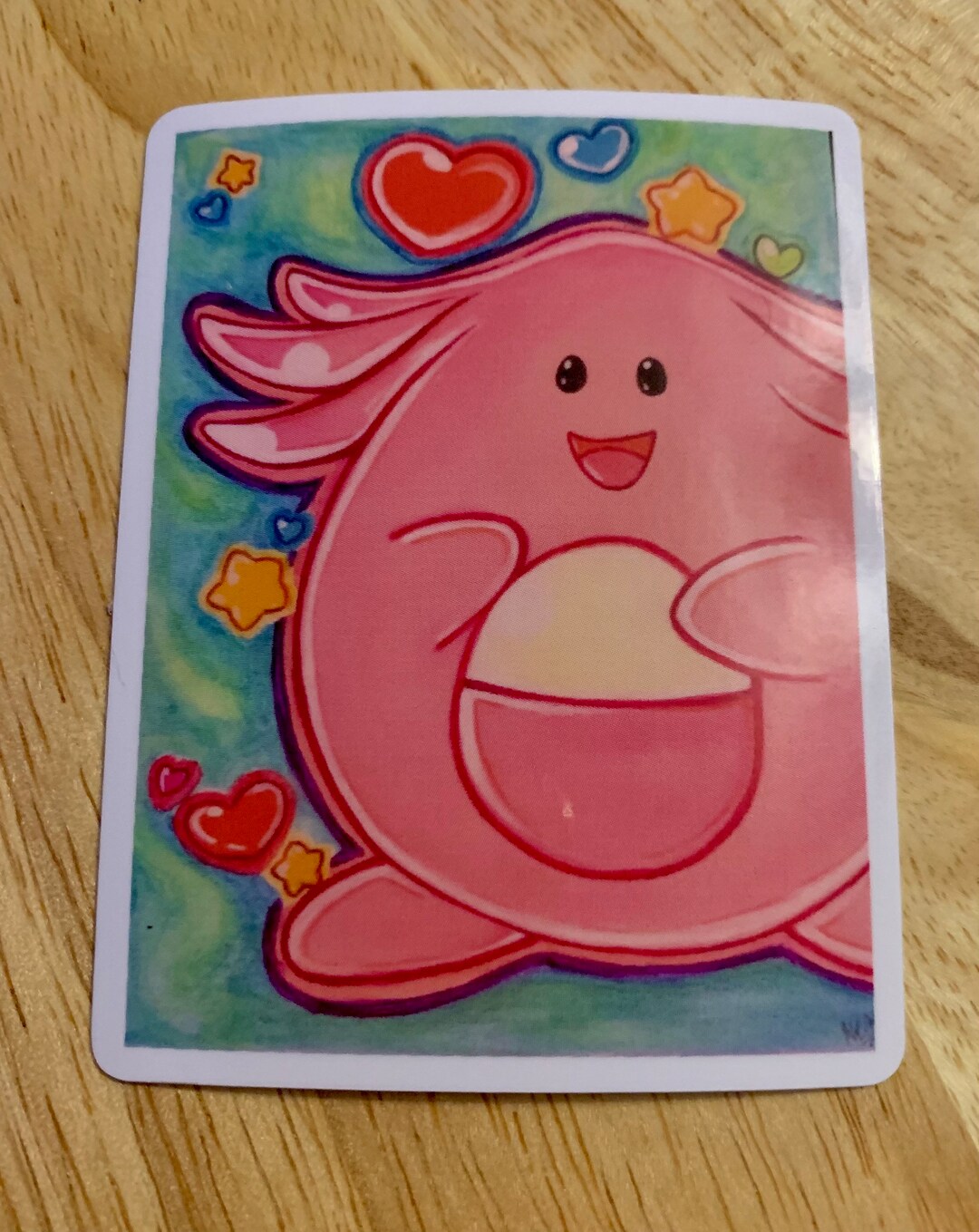 Vinyl Pokémon Chansey Painting Cute Kawaii Sticker - Etsy