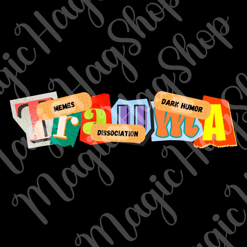 Trauma "coping" Bandaids - Funny Graphic Tee for Adults - Etsy