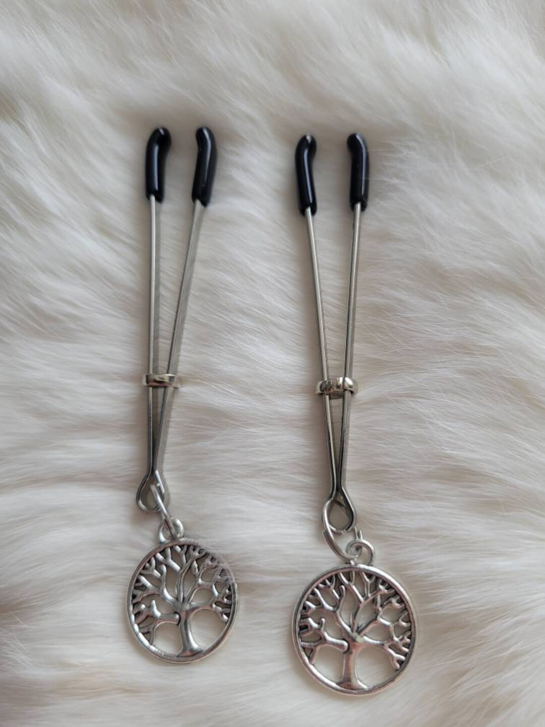 Tweezer Nipple Clips With Silver Little Tree, Clips Nipple Clamps BDSM ...
