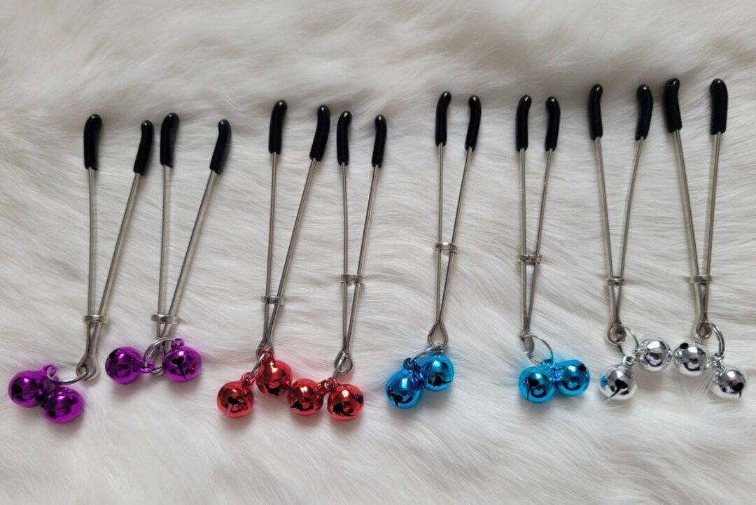 Tweezer Nipple Clamps With Christmas Bells, Tweezer Non Piercing Nipple ...