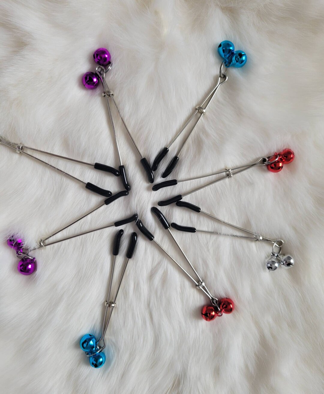 Tweezer Nipple Clamps With Christmas Bells: Non Piercing BDSM Toy - Etsy
