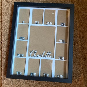 Custom K-12 Photo Frame for Children - K Through Graduation - Etsy