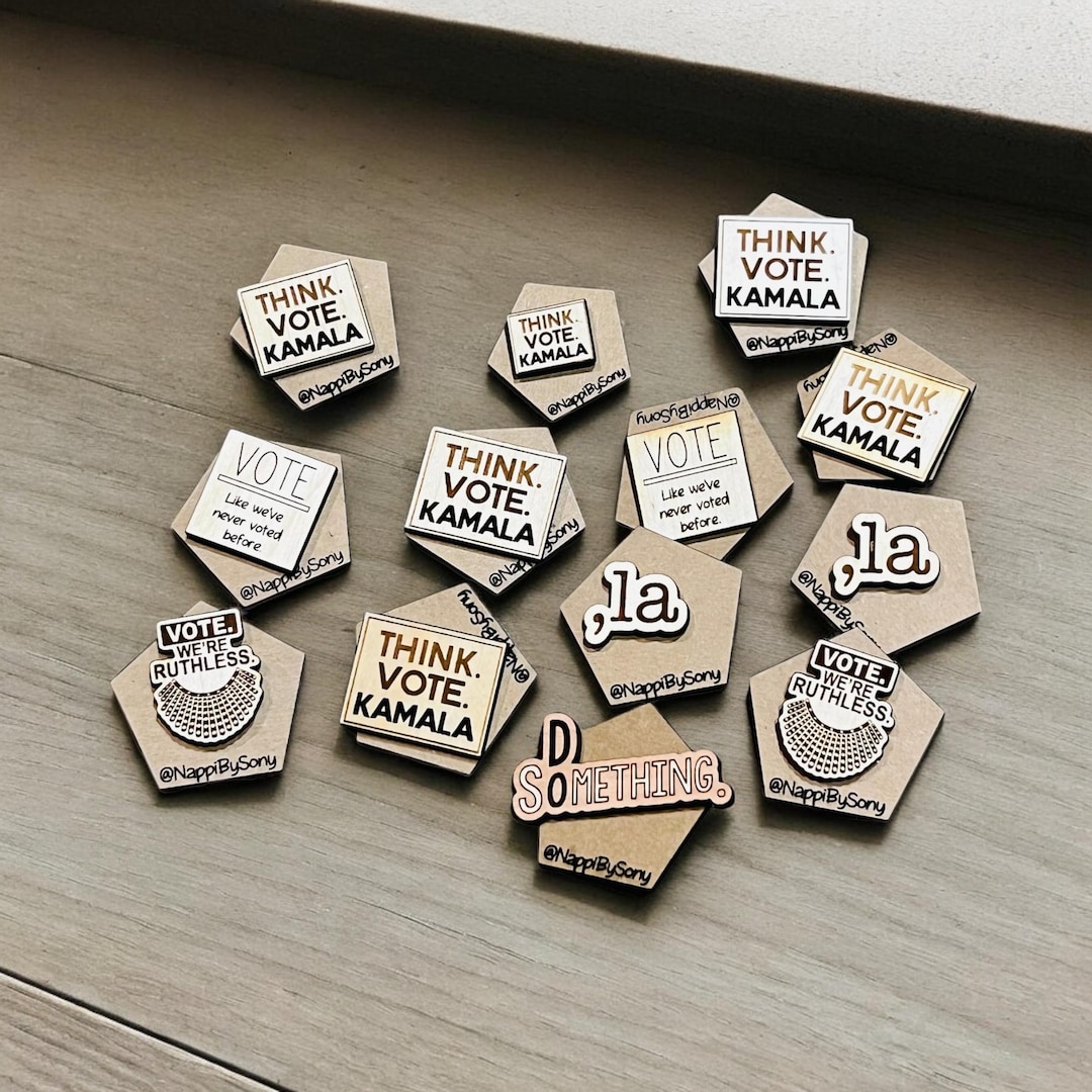 Kamala Harris 2024 Presidential Election Lapel Pins - Vote Democrat, Harris Waltz - Etsy