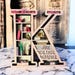 Custom Alphabet Letter Initial Book Lover Miniature Bookshelf - Book ...