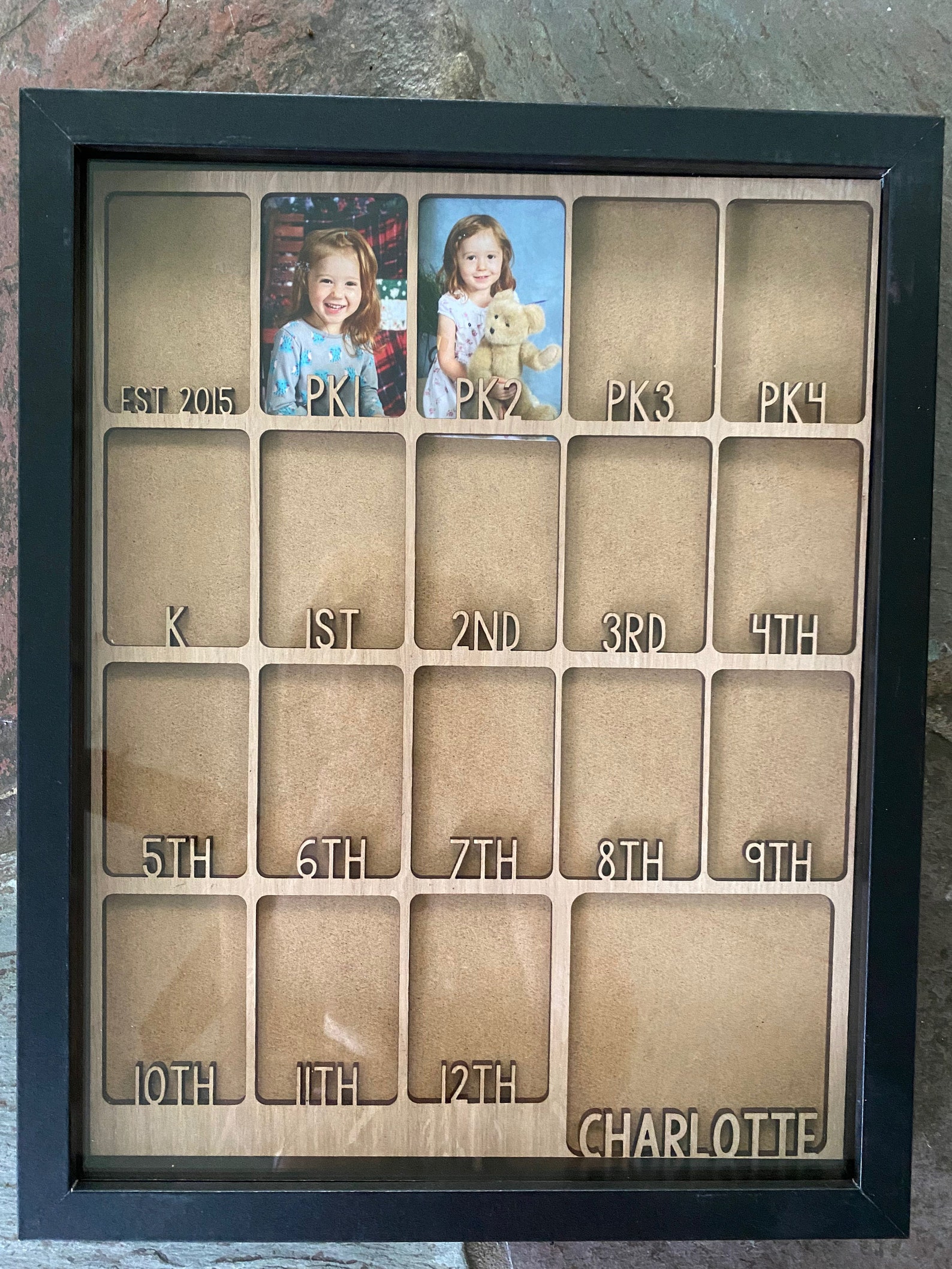 Custom PK-12 Photo Frame for Children K Through Graduation | Etsy