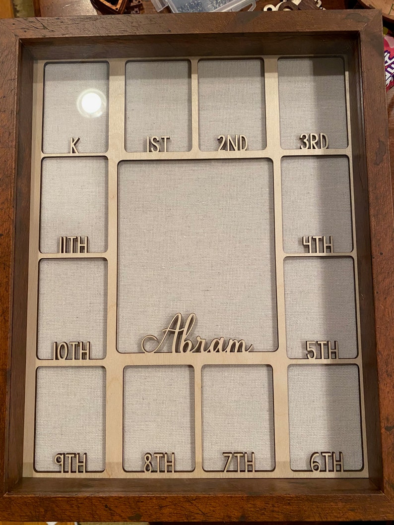 Custom PK-12 Photo Frame for Children K Through Graduation | Etsy