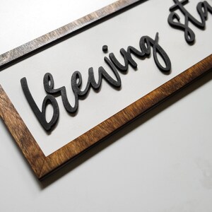 Brewing Station Sign - Farmhouse Kitchen Decor - Perfect for Beer or ...