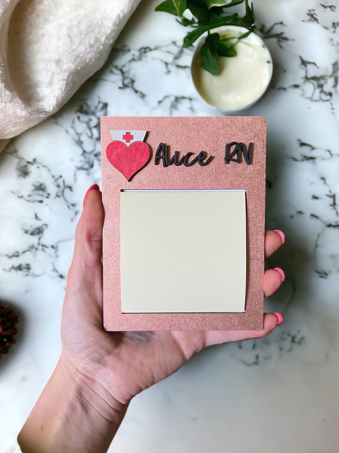 Doctor/nurse Appreciation Sticky Notepad Holder Great Desk Organizer ...