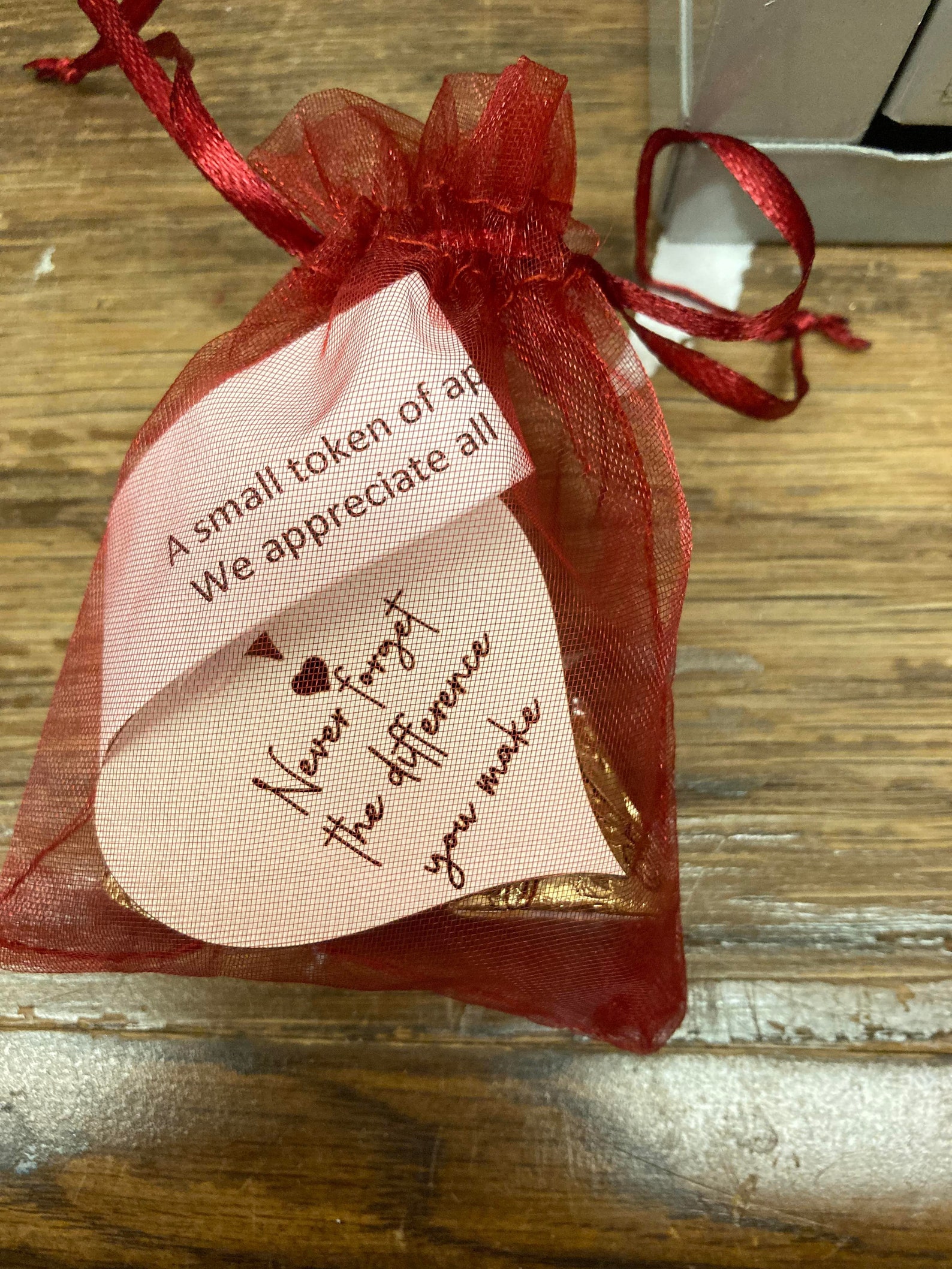 Heart Appreciation Tokens - Never Forget the Difference Heart Tokens ...