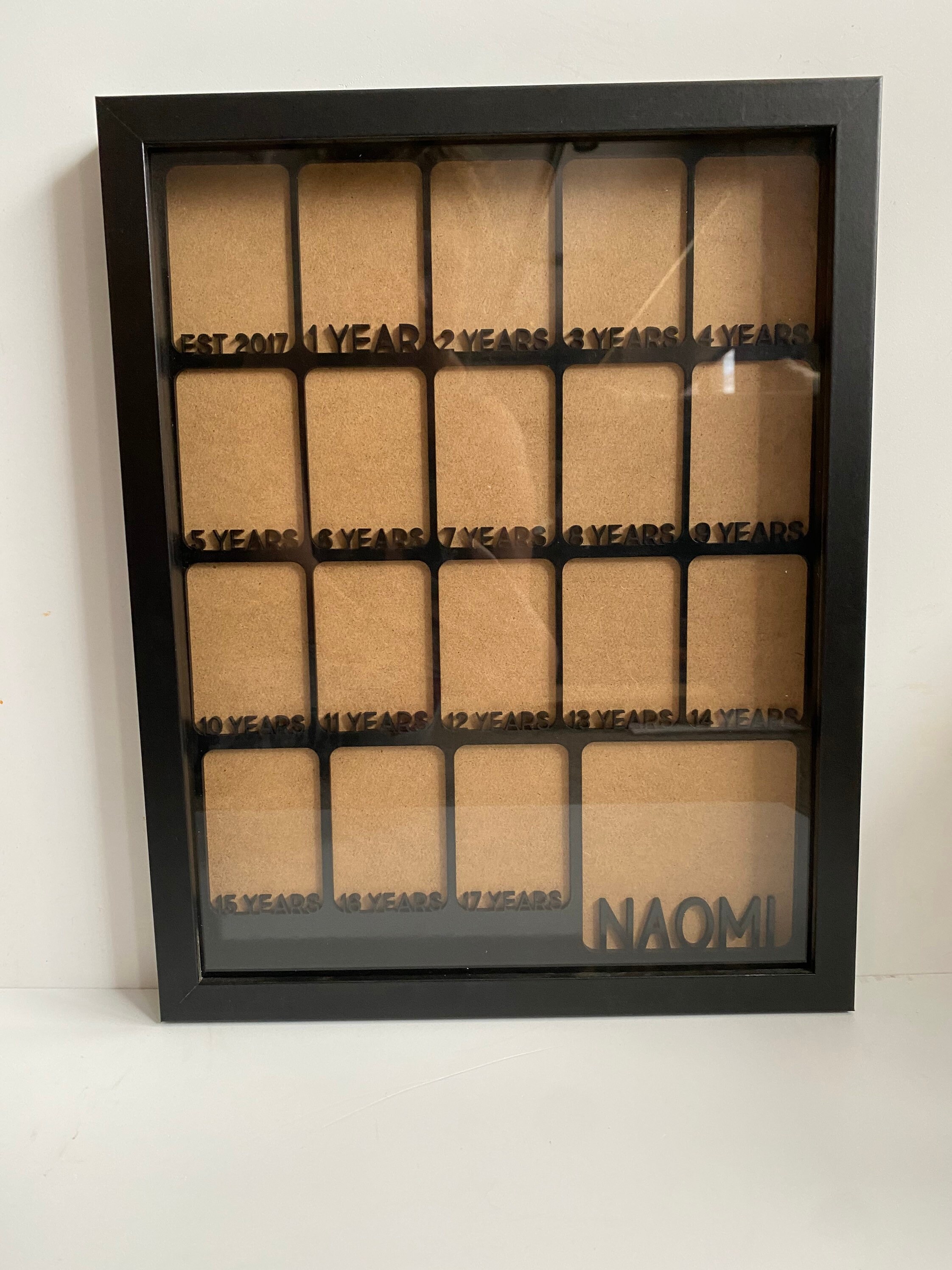 Custom Birth Years Photo Frame for Children 1 Through 18 - Etsy