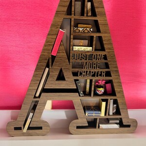 Custom Alphabet Initial or Ampersand Miniature Bookshelf - Perfect Gift ...