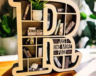 Custom Bookshelf Letter, Initial, Decor - Etsy