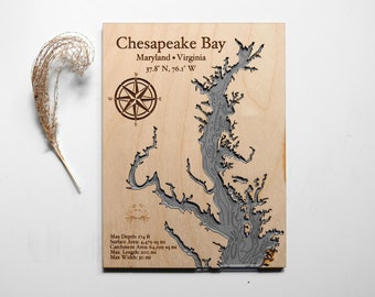 Wooden Chesapeake Bay Sign - Etsy