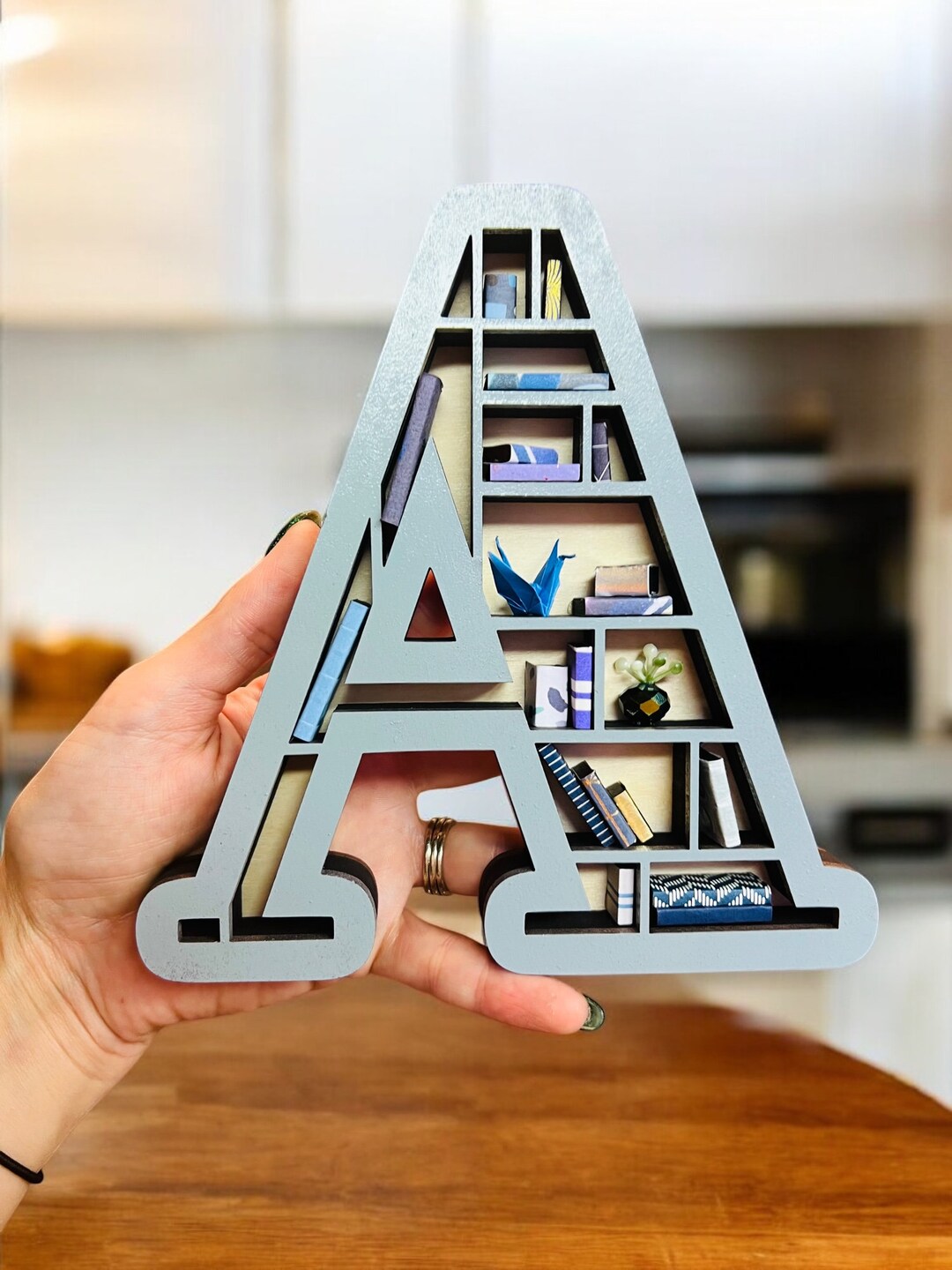 Book Lover Miniature Bookshelf - Perfect Book Shelf Sitter for Your ...