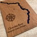 Chocolay River Upper Peninsula of Michigan Wooden Map - Etsy