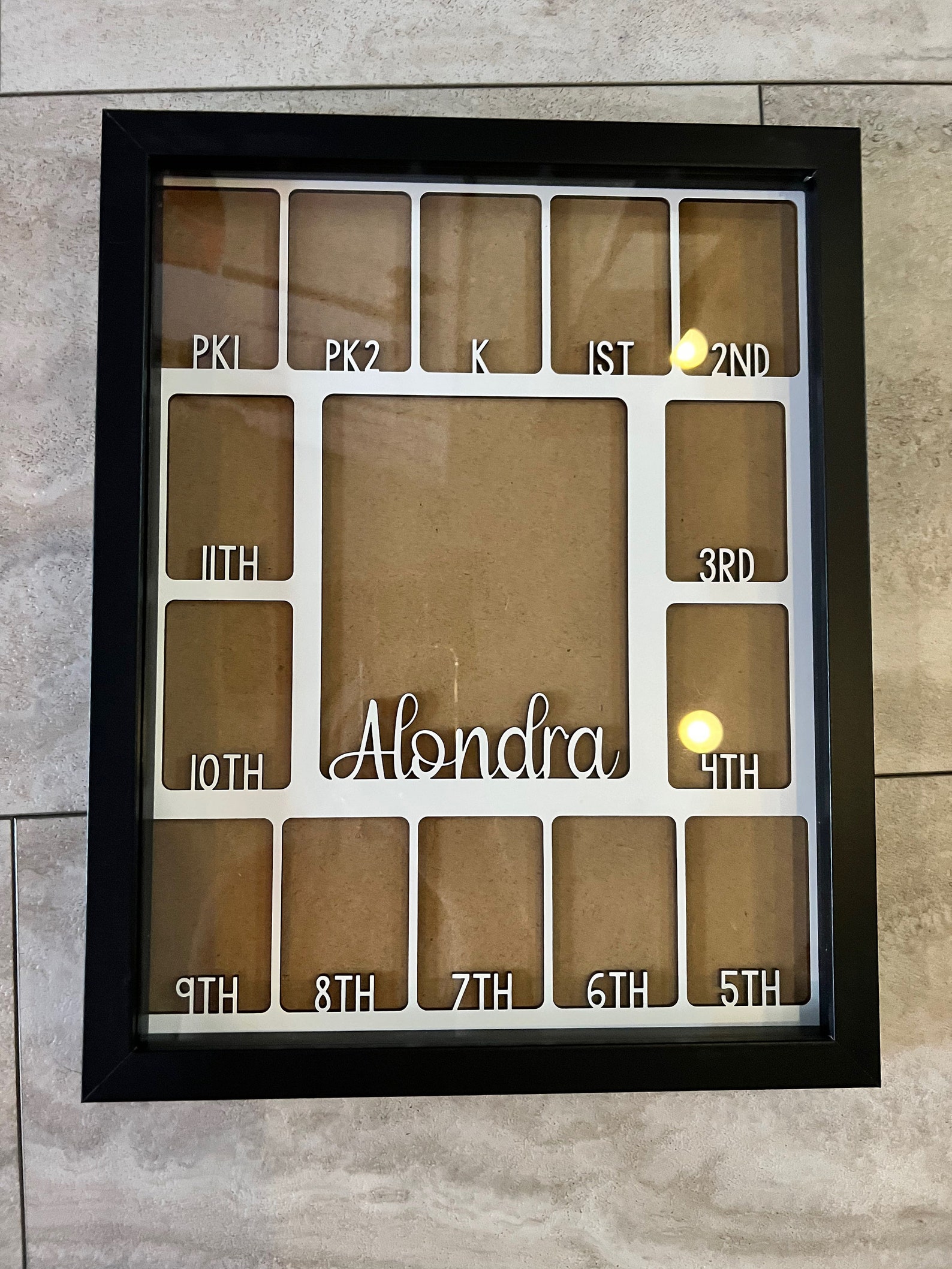 Custom PK1, PK2 or PK3, PK4-12 Photo Frame for Children - K Through ...