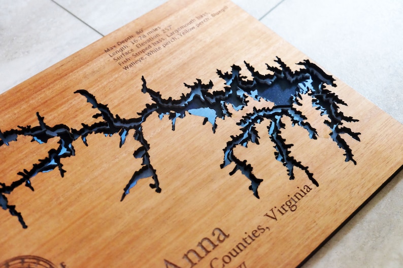 Brantingham Lake 3D Wood Topographic Map in Lewis County, New York ...