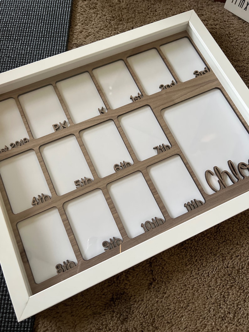 Custom PK-12 Horizontal Photo Frame for Children - K Through Graduation ...