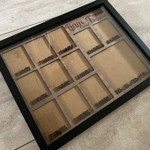 Custom First Year Photo Frame for Babies - Monthly Milestones Month 1 ...
