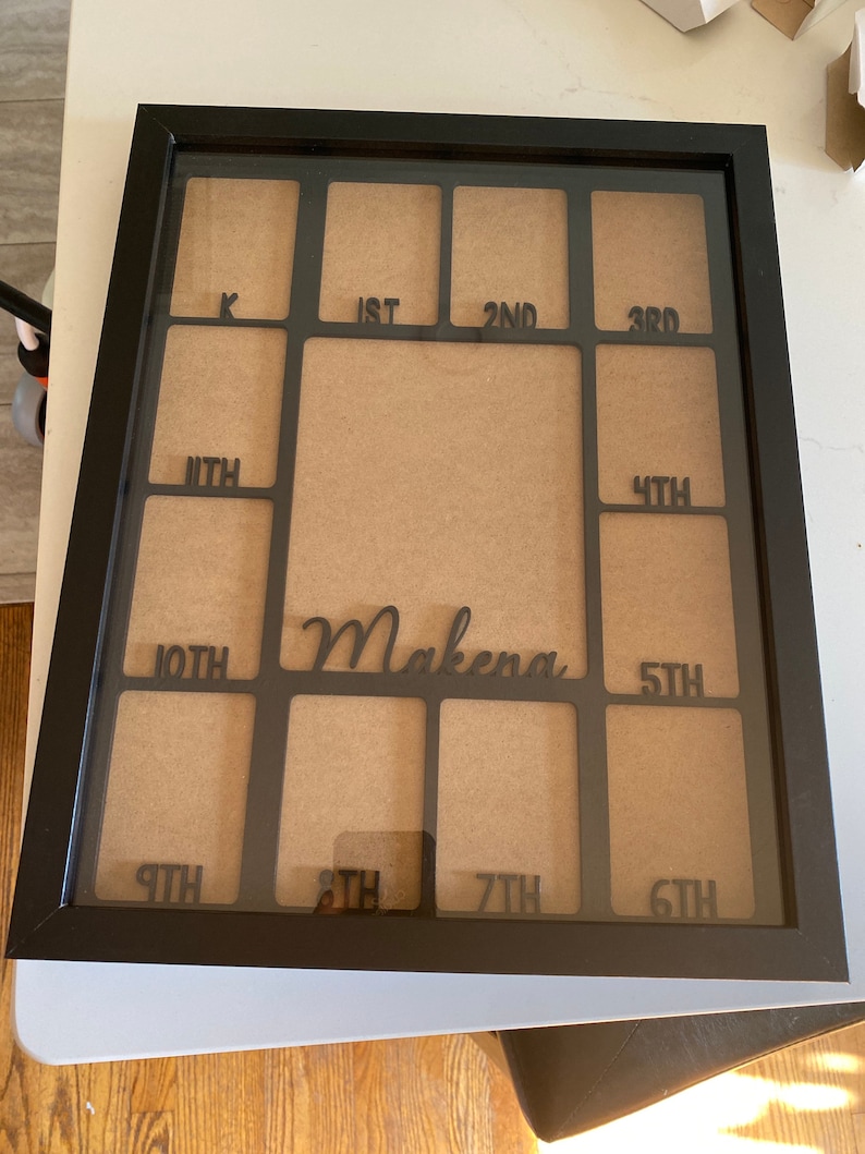 Custom K-12 Photo Frame for Children K Through Graduation - Etsy