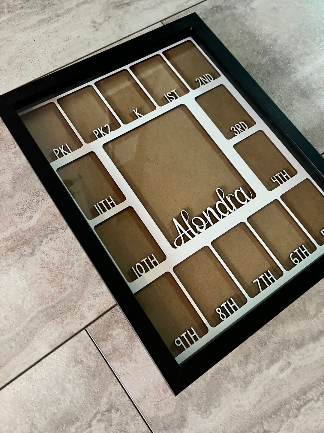 Custom PK1, PK2 or PK3, PK4-12 Photo Frame for Children - K Through ...