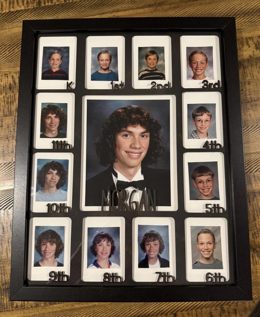 Custom K-12 Photo Frame for Children - K Through Graduation Wallet Size ...