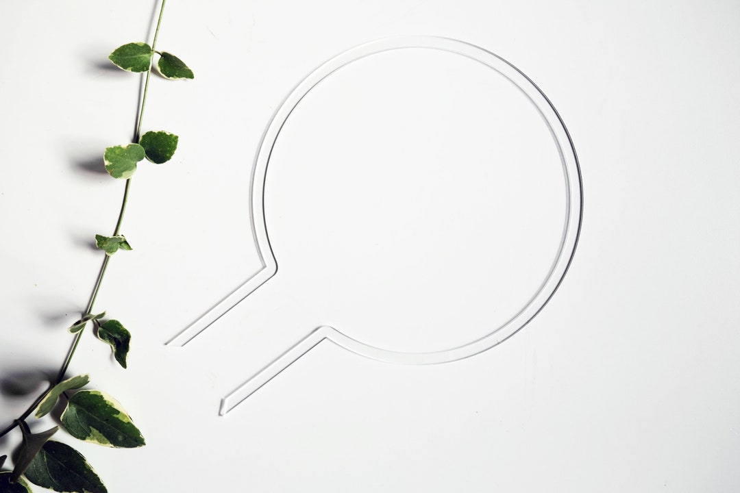 Round Crawling/climbing Houseplants Clear Acrylic Plant Trellis Stake ...