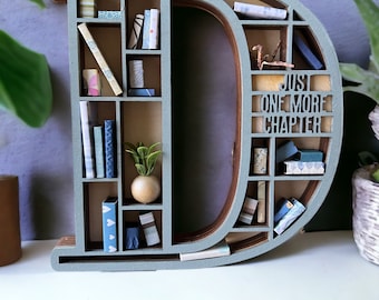 Custom Bookshelf Letter, Initial, Decor - Etsy