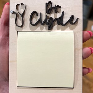 Doctor Appreciation Sticky Notepad Holder- Great Desk Organizer Gift ...