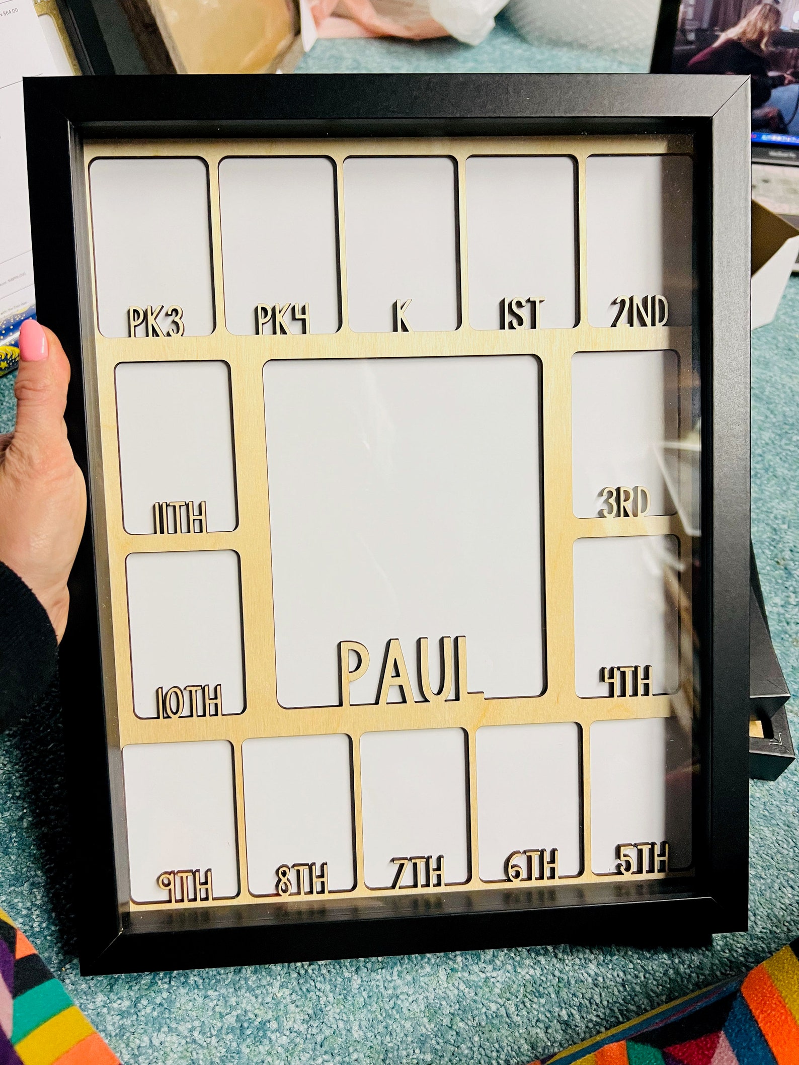 Custom PK1, PK2 or PK3, PK4-12 Photo Frame for Children - K Through ...