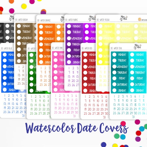 Cute Date Covers Planner Stickers - Etsy